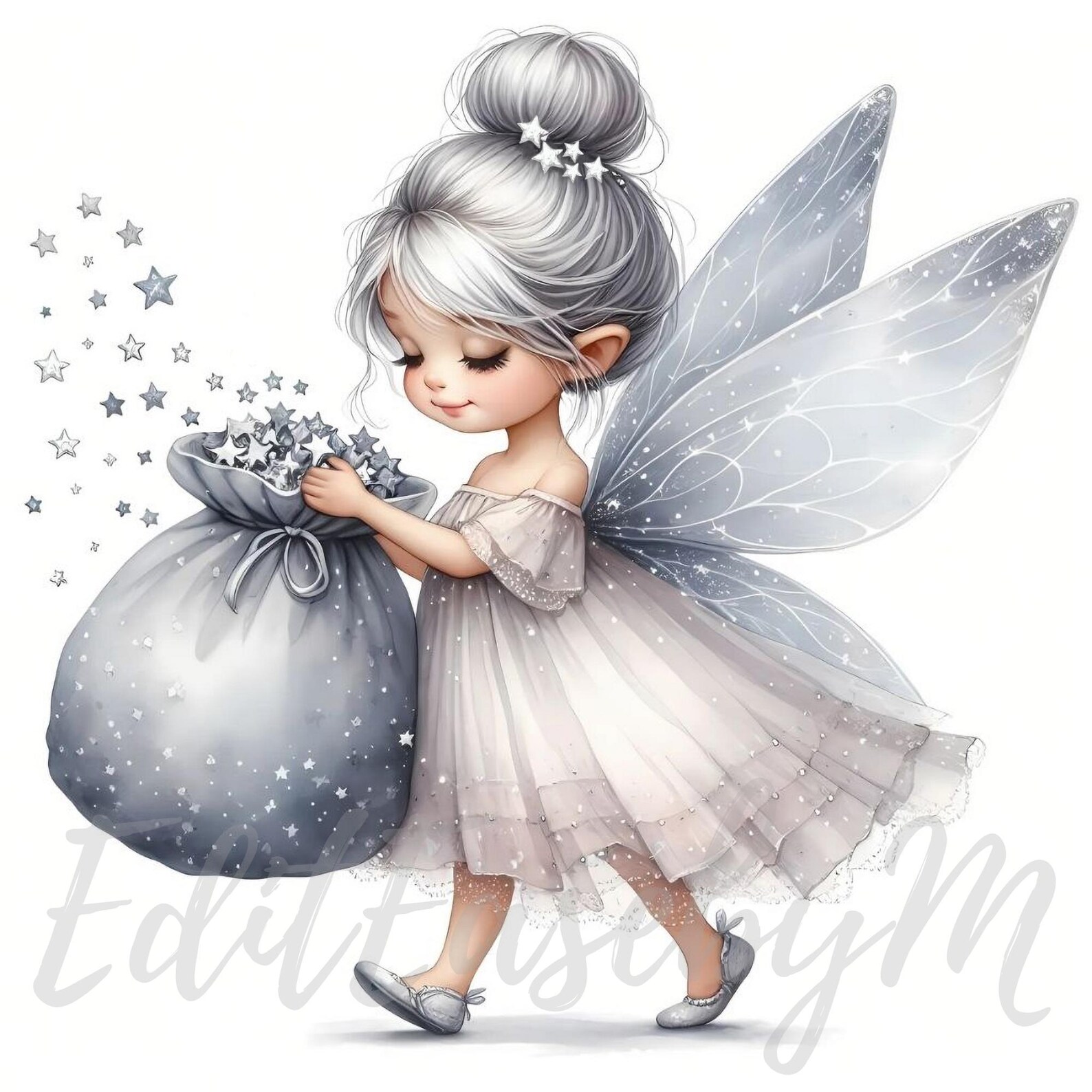 Christmas Wish Fairy Clipart | 10 High-quality 300 DPI Jpegs Commercial ...