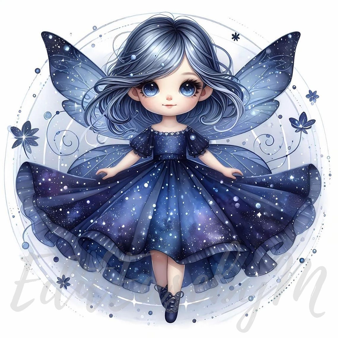 Starlit Dewdrop Fae Clipart | 10 High-quality 300 DPI Jpegs Commercial ...
