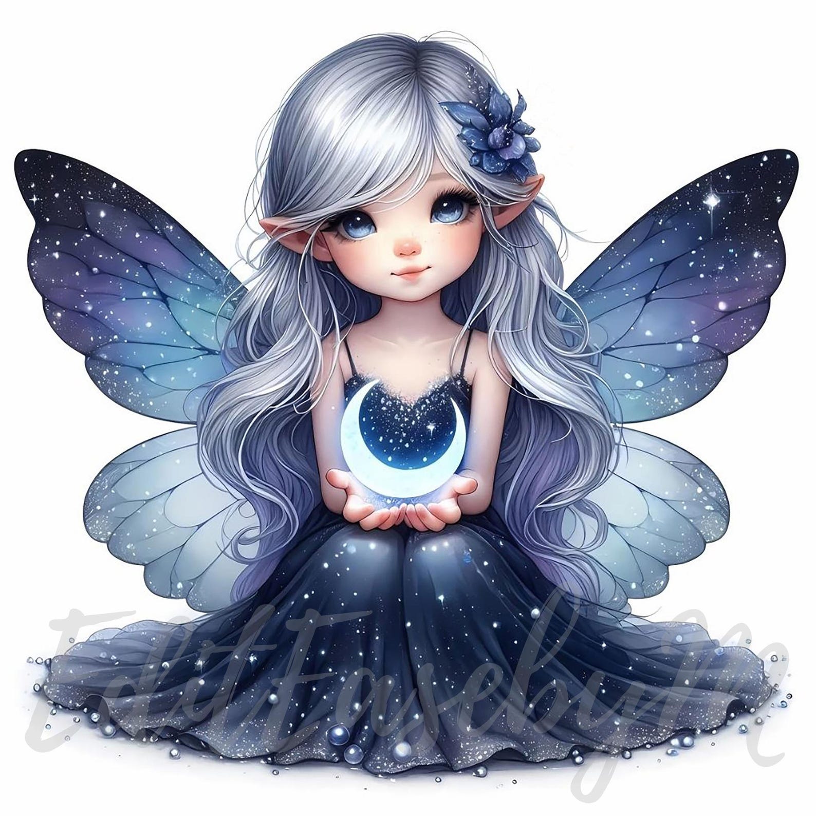 Starlit Dewdrop Fae Clipart | 10 High-quality 300 DPI Jpegs Commercial ...