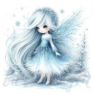 Frosty Snow Sprite Clipart | 10 High-quality 300 DPI Jpegs Commercial ...