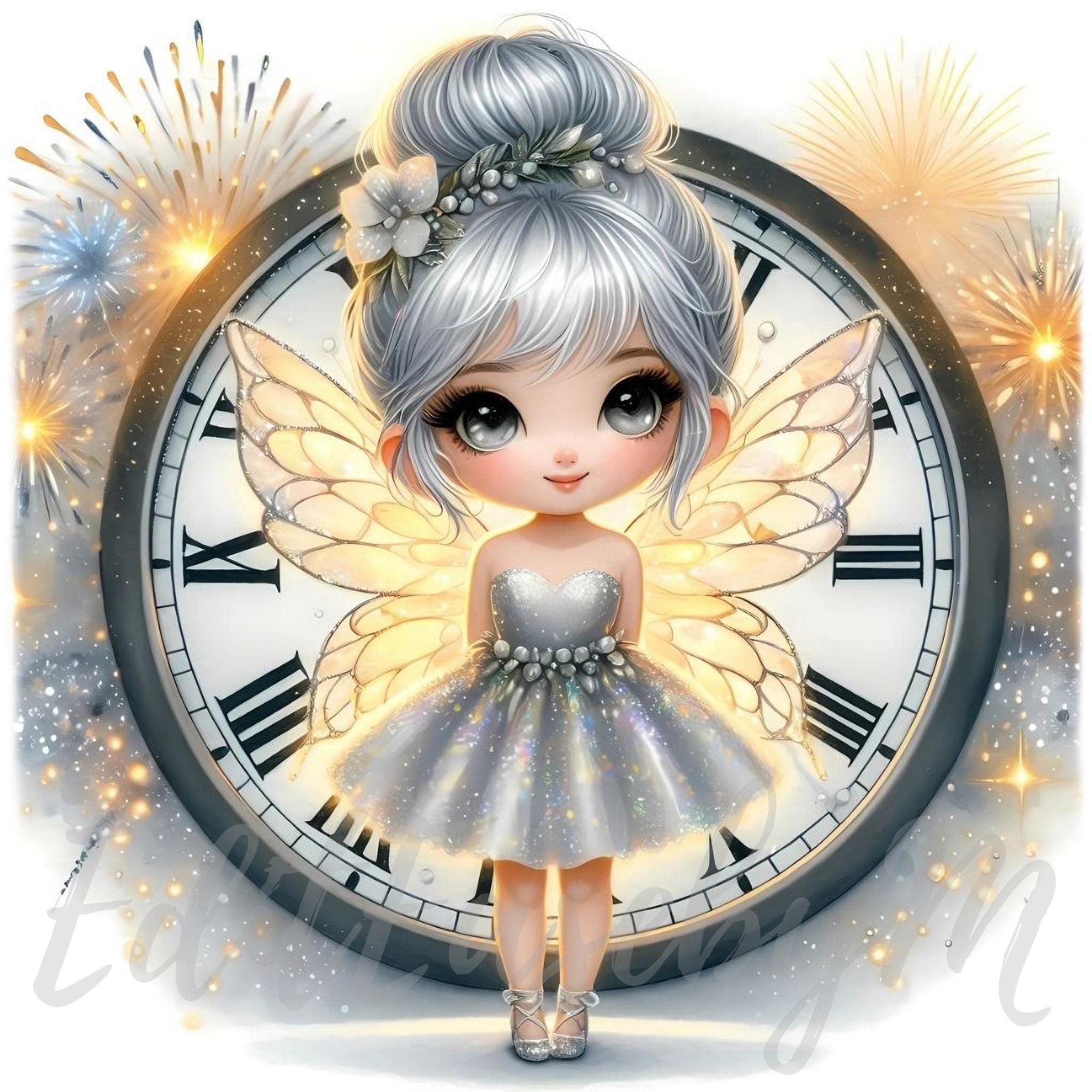 Sparkling New Year Fairy Clipart | 10 High-quality 300 DPI Jpegs ...