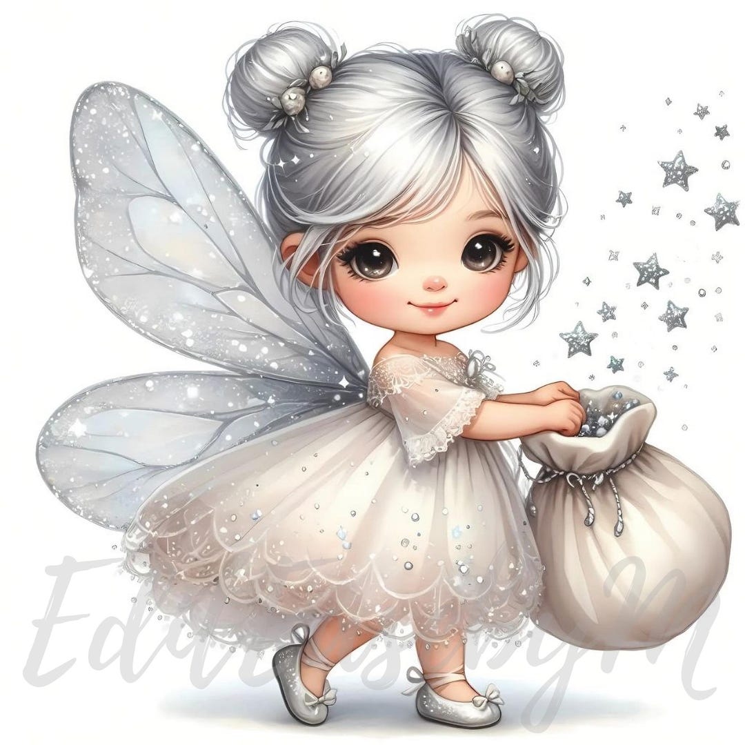 Christmas Wish Fairy Clipart | 10 High-quality 300 DPI Jpegs Commercial ...