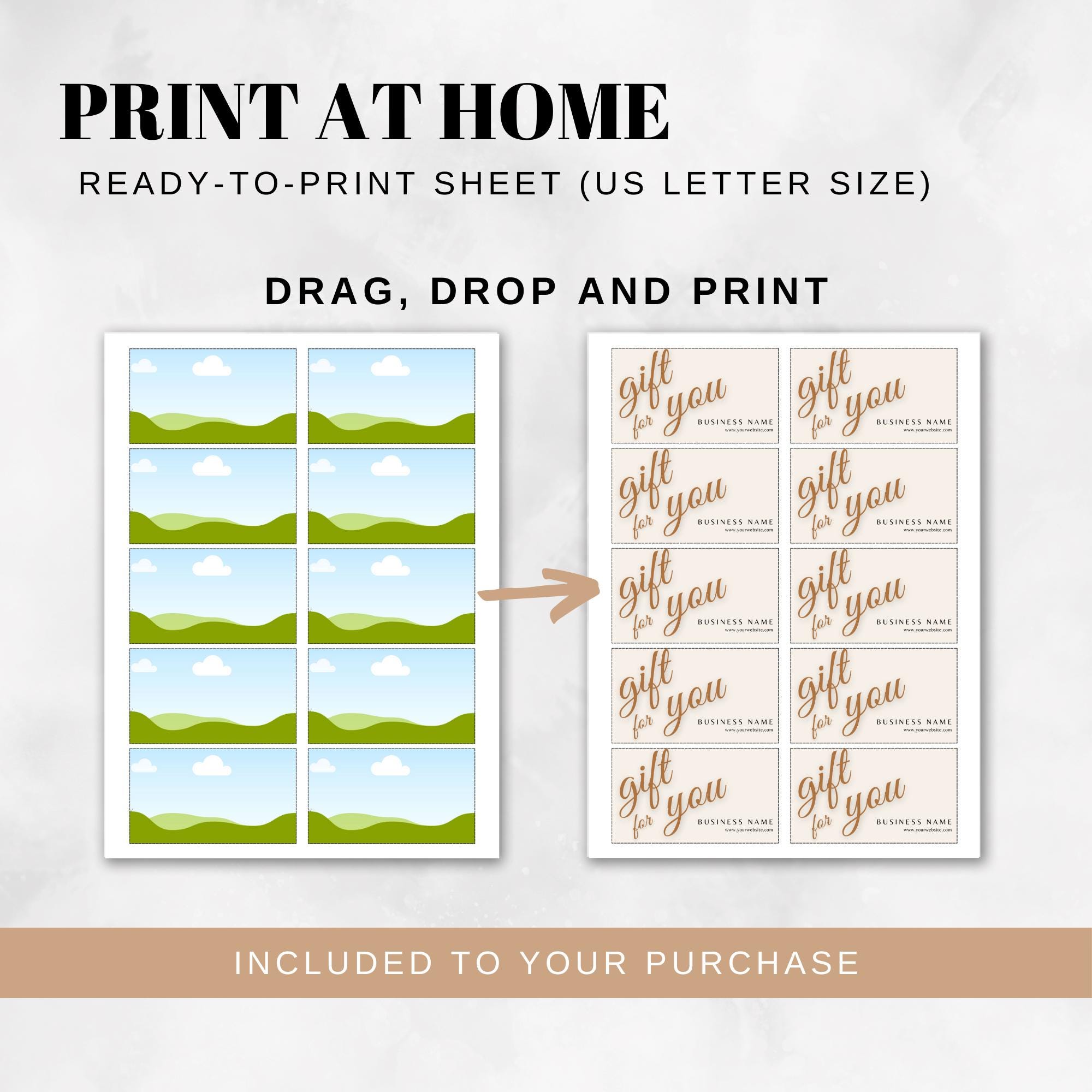 Editable Coupon Card Template Customizable Marketing Card for Small ...