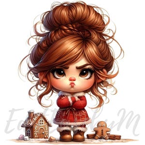 Gingerbread Gnome Clipart | 10 High-quality 300 DPI Jpegs Commercial ...