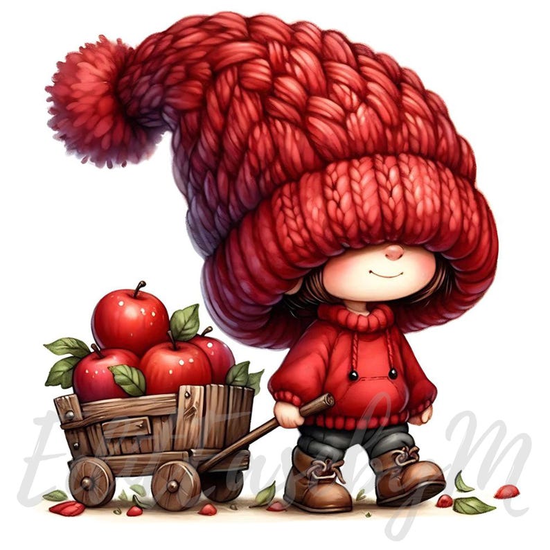 Autumn Gnome Clipart | 10 High-quality 300 DPI Jpegs Commercial Use ...