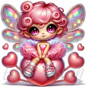 Love Sprite Fairy Clipart | 10 High-quality 300 DPI Jpegs Commercial ...