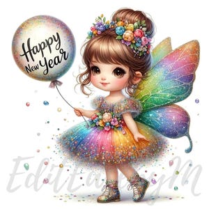 Confetti Fairy Clipart | 10 High-quality 300 DPI Jpegs Commercial Use ...