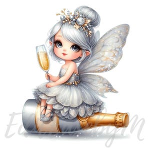 Sparkling New Year Fairy Clipart | 10 High-quality 300 DPI Jpegs ...