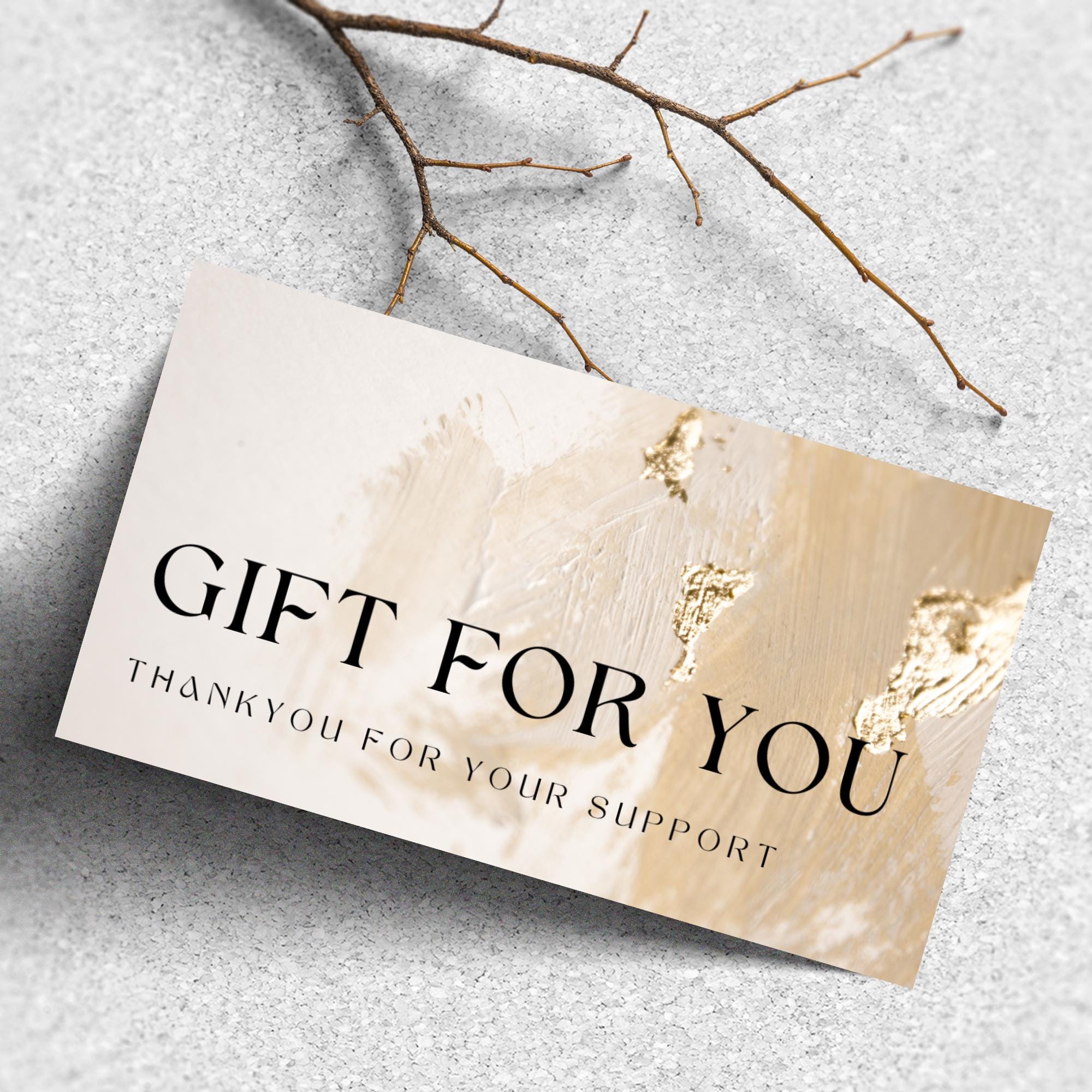 Elegant Gold Coupon Card Template Editable Coupon Card Canva Template ...