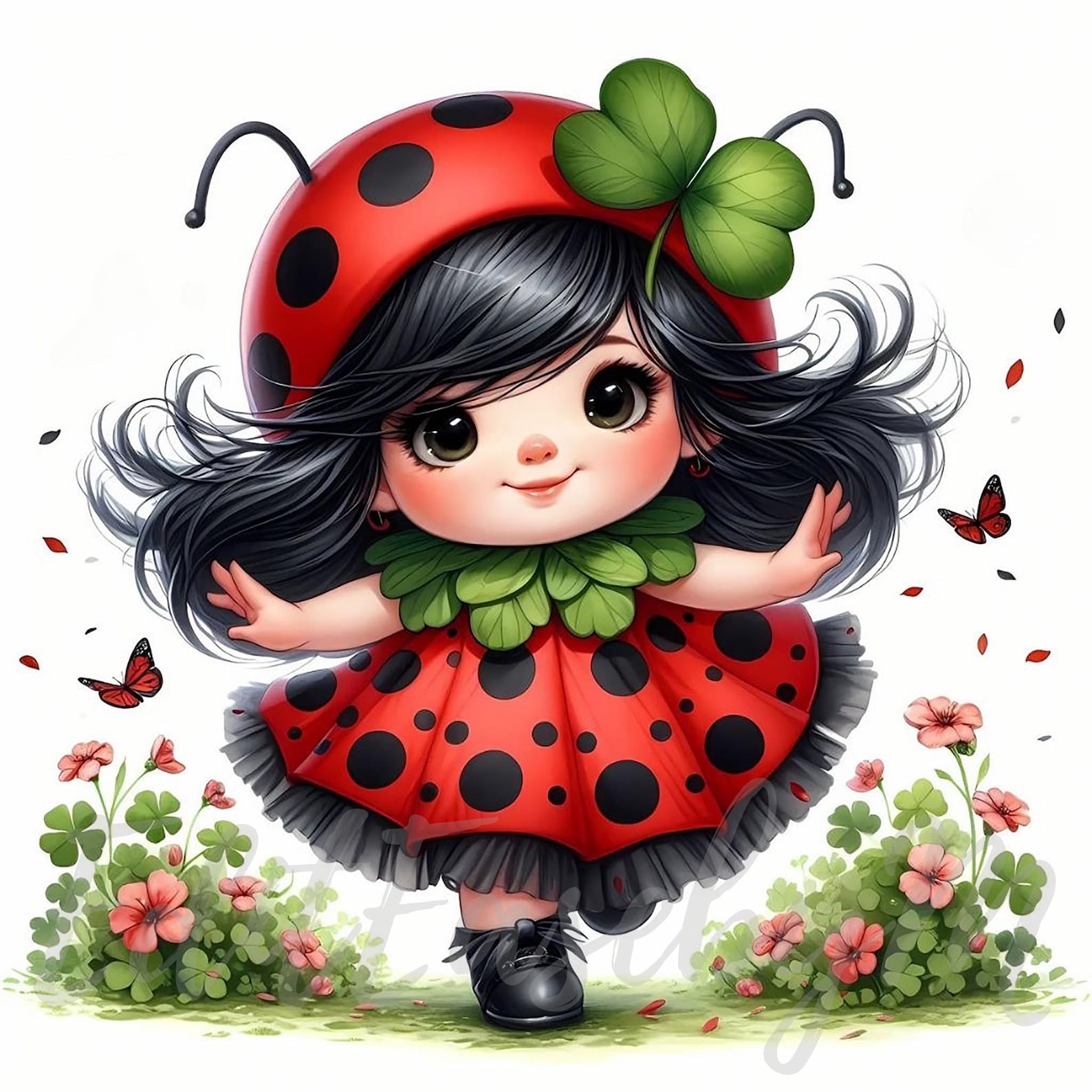 Dottie Clovermint Gnome Clipart | 10 High-quality 300 DPI Jpegs ...