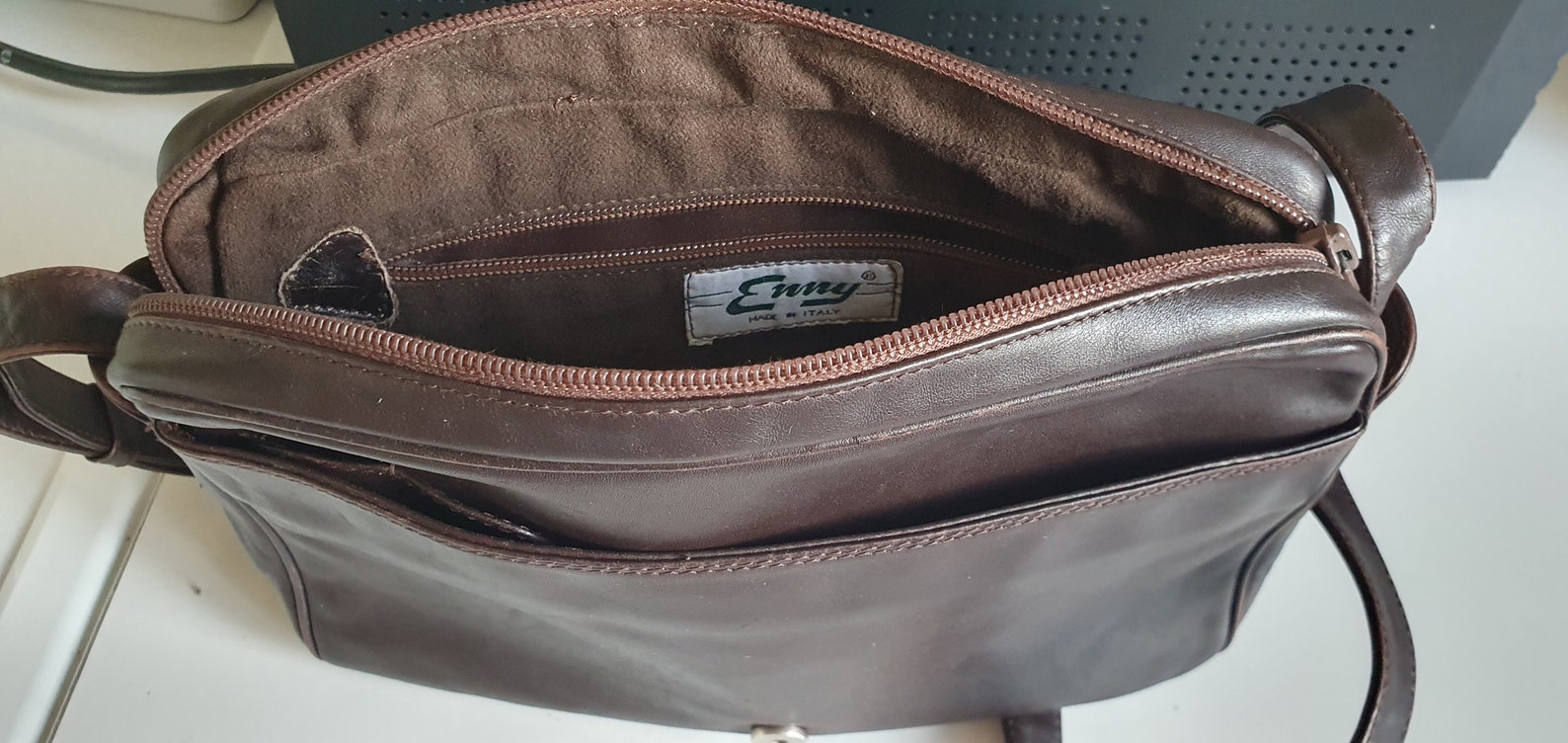 Enny Women's Crossbody Bag Made in Italy Vintage 70s Leather - Etsy