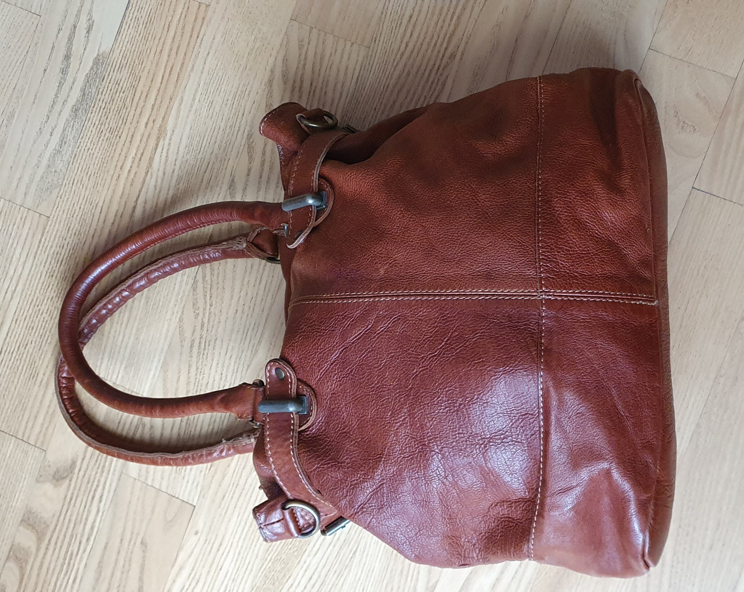 Women's Soft Leather Handbags Cowboysbag Color: Brown - Etsy