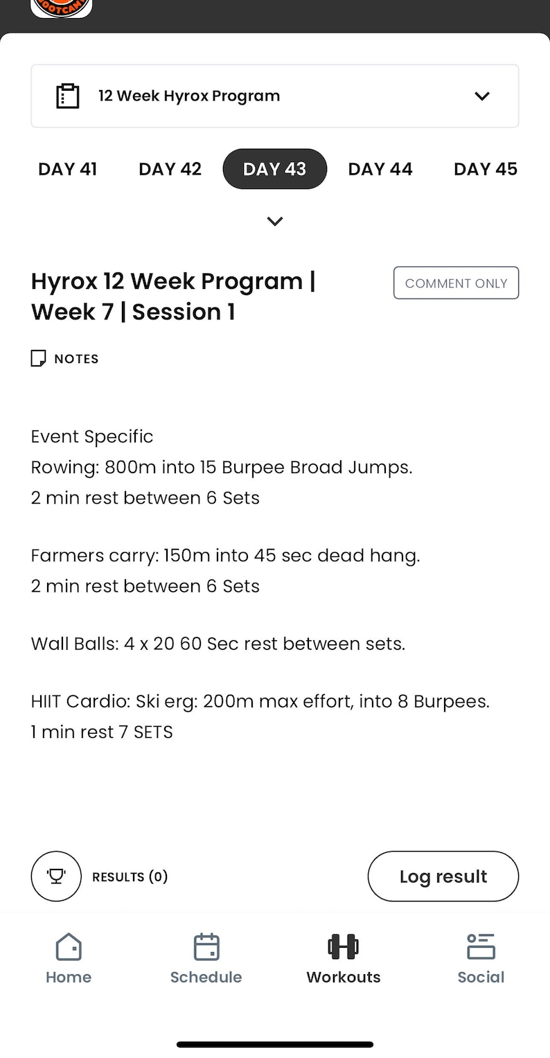 HYROX Online 12-week Training Pack + Complete Training & Nutrition ...