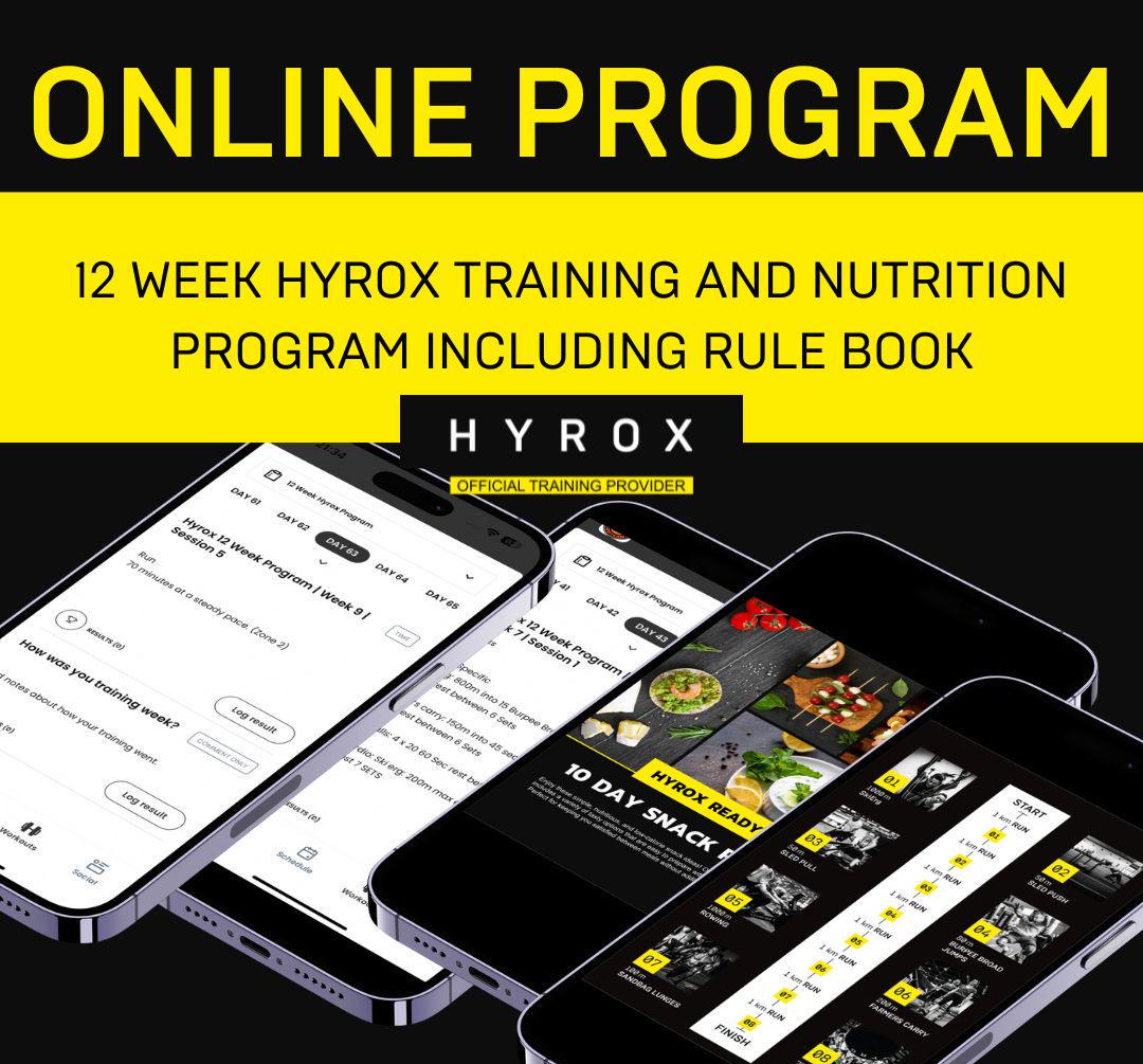HYROX Online 12-week Training Pack + Complete Training & Nutrition ...