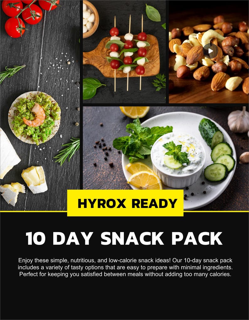 10 Day Snack Pack | Step-by-step Healthy Recipes - Etsy