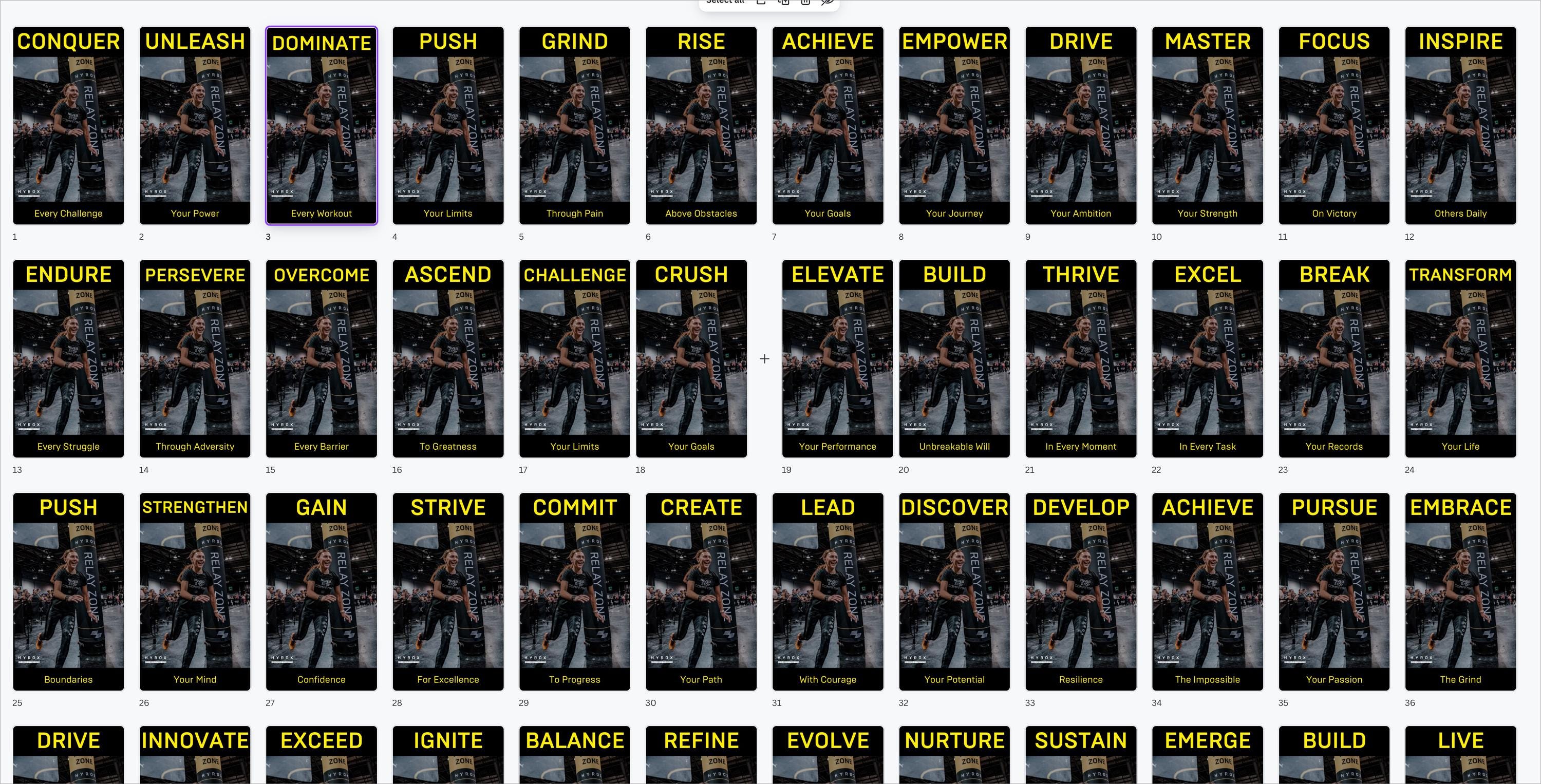 HYROX Social Media Pack | Reels, Stories, Workout Cards - Etsy