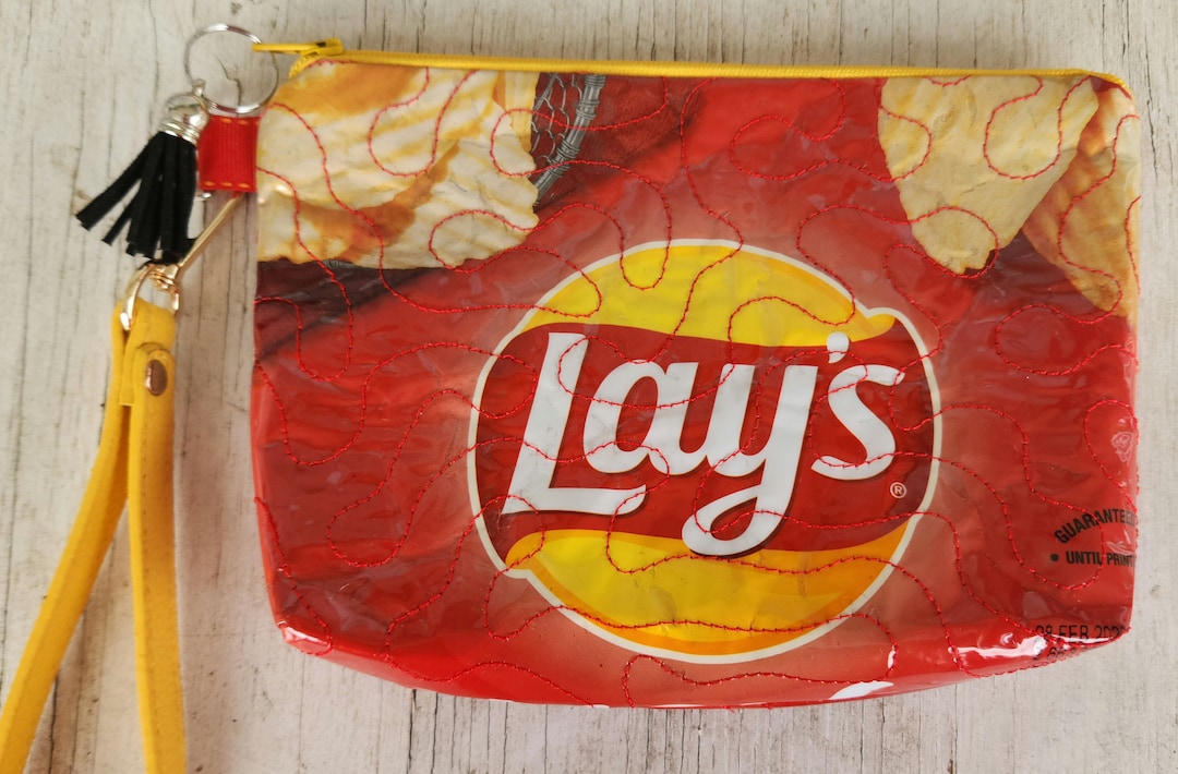 Upcycled Lays Potato Chip Bag Wristlet, Gift for Woman, Gift for ...