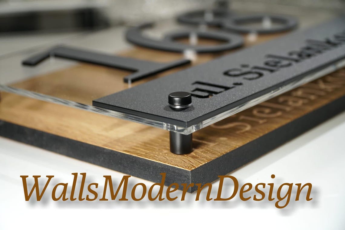 Address Signs Slate Signa for Home personalised House Name Plaque Solid ...