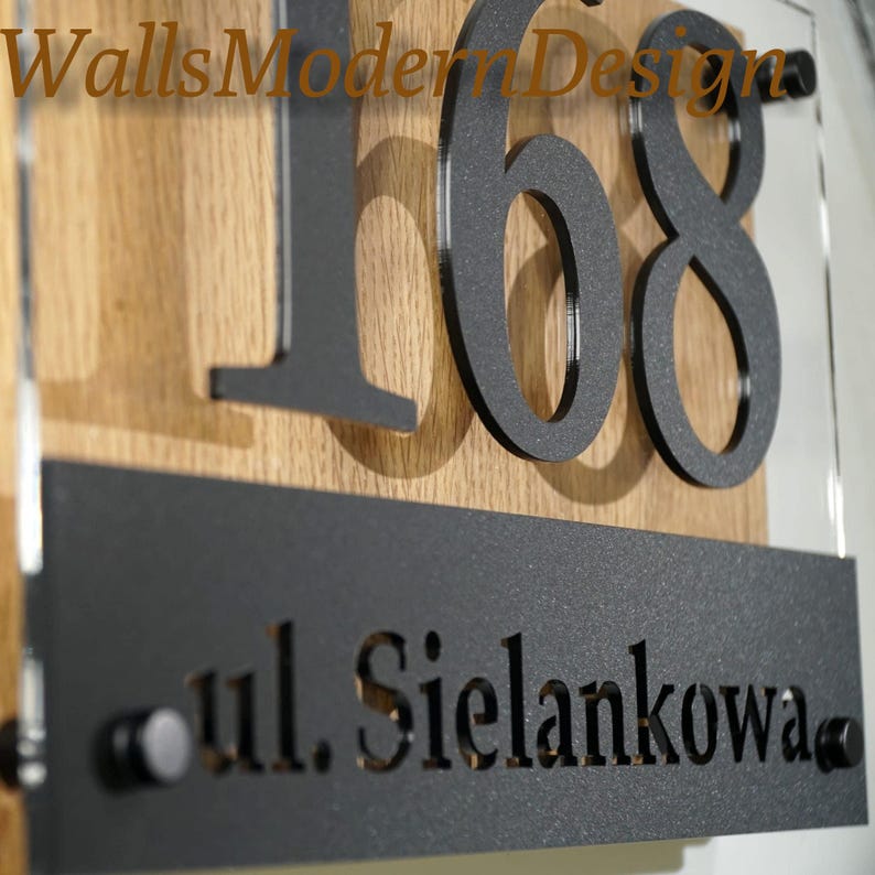 Address Signs Slate Signa for Home personalised House Name Plaque Solid ...