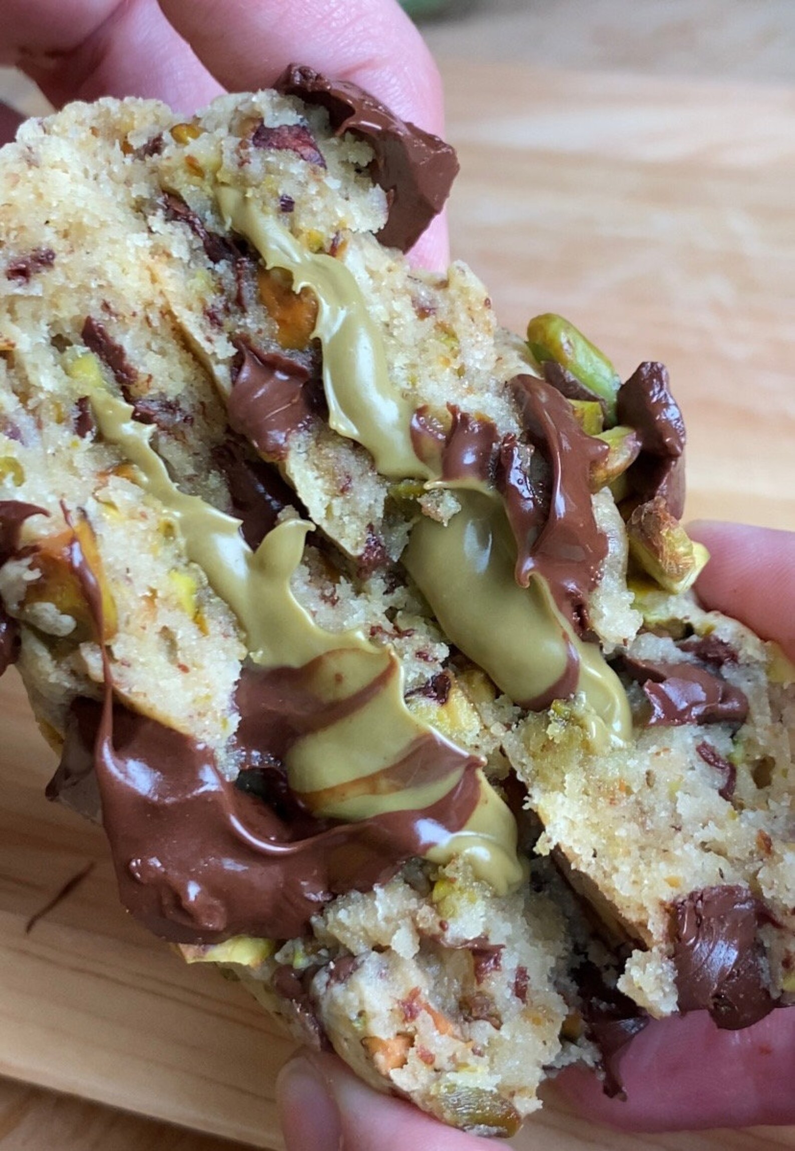 Pistachio-stuffed Chunky Chocolate Cookie Recipe | Gourmet Cookie ...