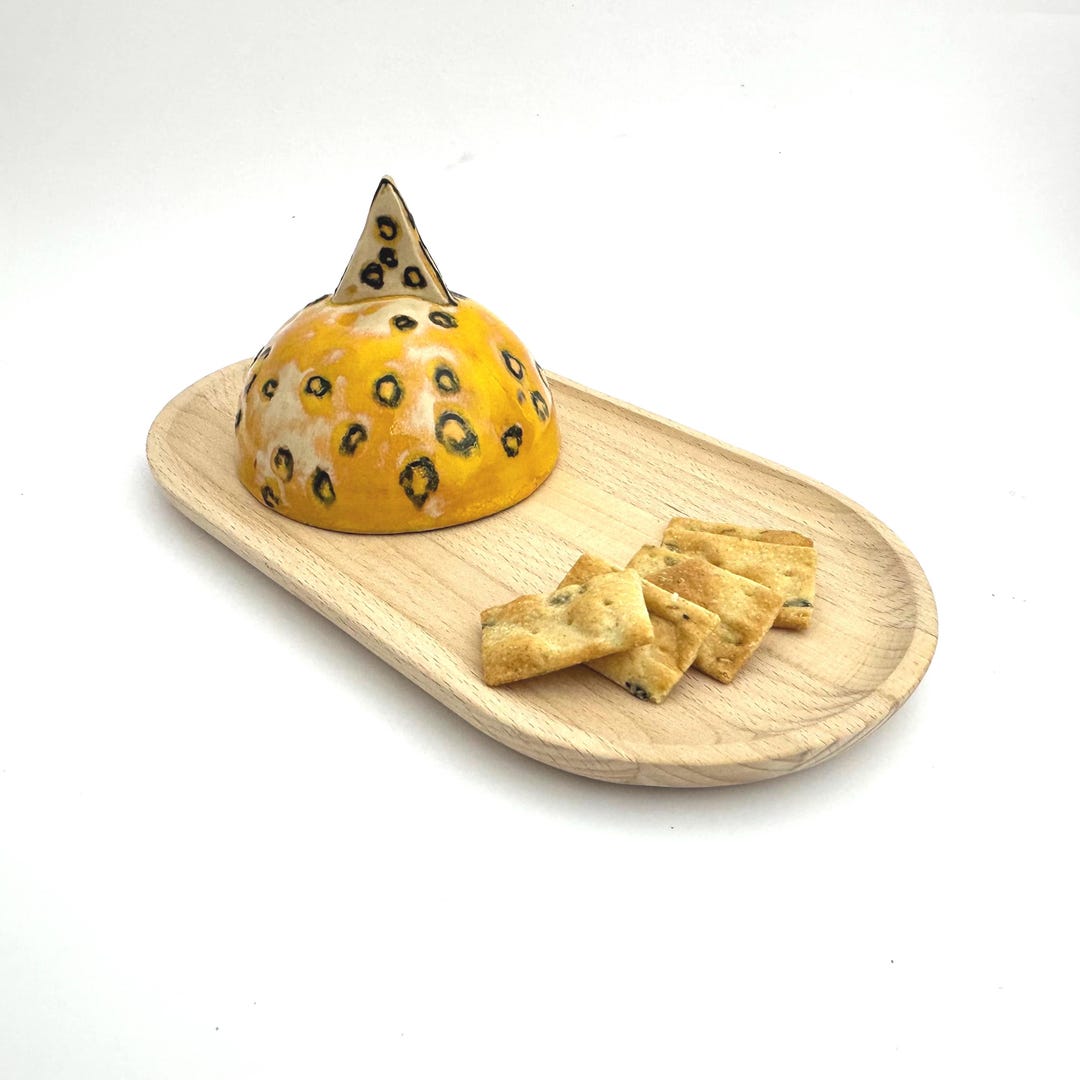 Ceramic Table Decor – Leopard Dome on Wood – Diameter 12 Cm - Etsy