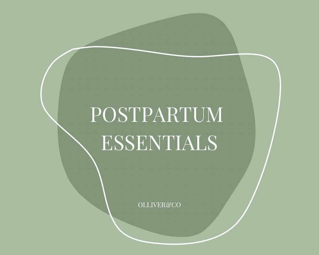 Postpartum Essentials Checklist, Digital Download - Etsy