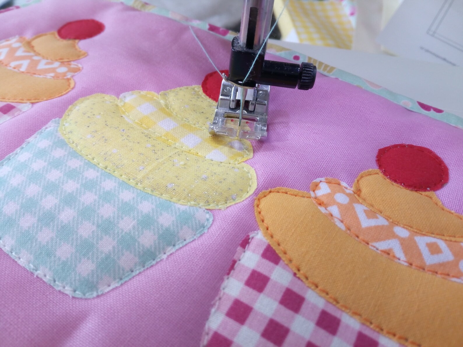 Cupcakes Mug Rug PDF for Applique Sewing and Quilting - Etsy