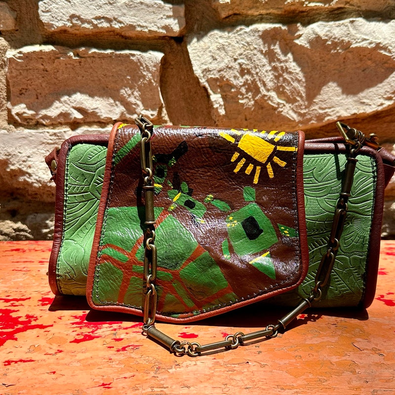 Hand Painted Handbag - Etsy