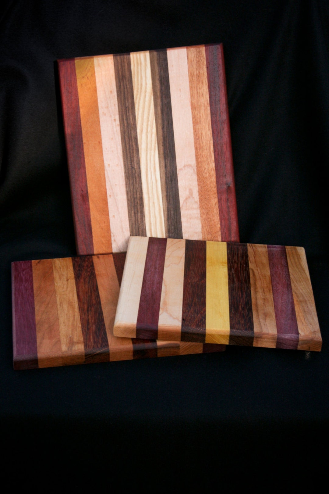 Handmade Exotic Wood Cutting Board, Butcher Block Trivet (10x8 Inch) - Etsy