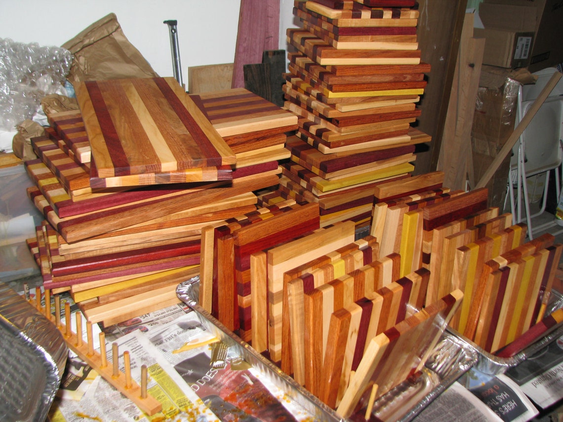 8x8.5 Inch Handmade in USA. Butcher Block Trivet Bread Board Cutting ...