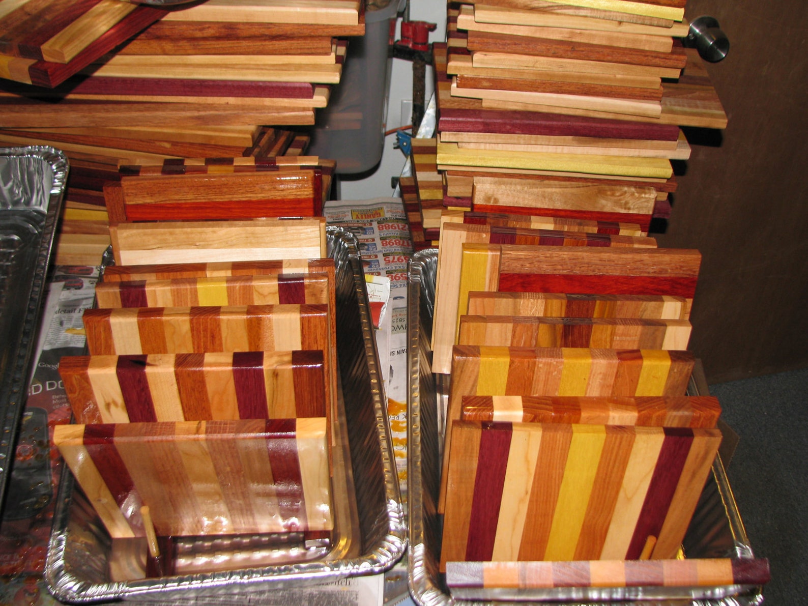 8x8.5 Inch Handmade in USA. Butcher Block Trivet Bread Board Cutting ...