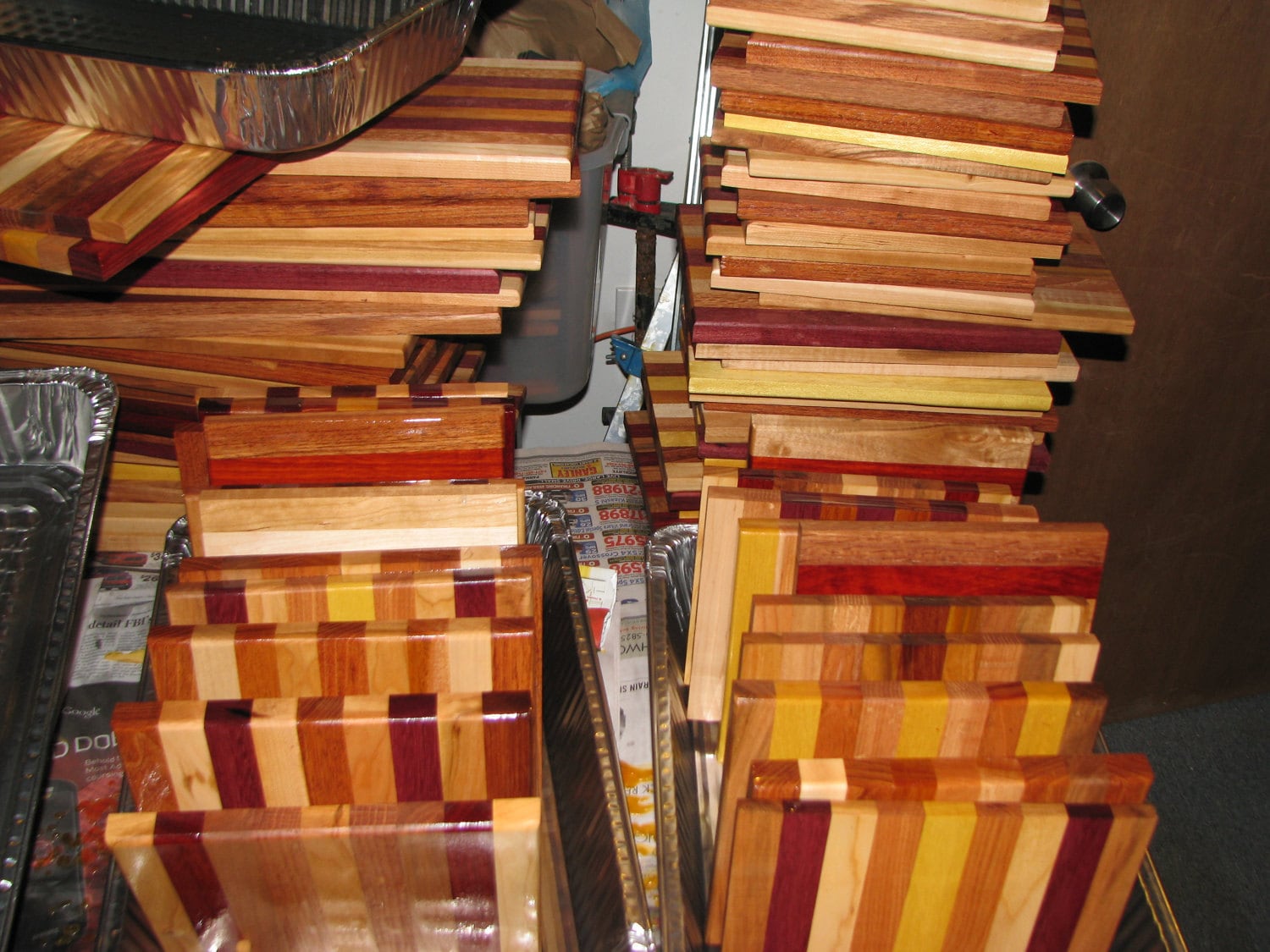 8x8.5 Inch Handmade in USA. Butcher Block Trivet Bread Board Cutting ...