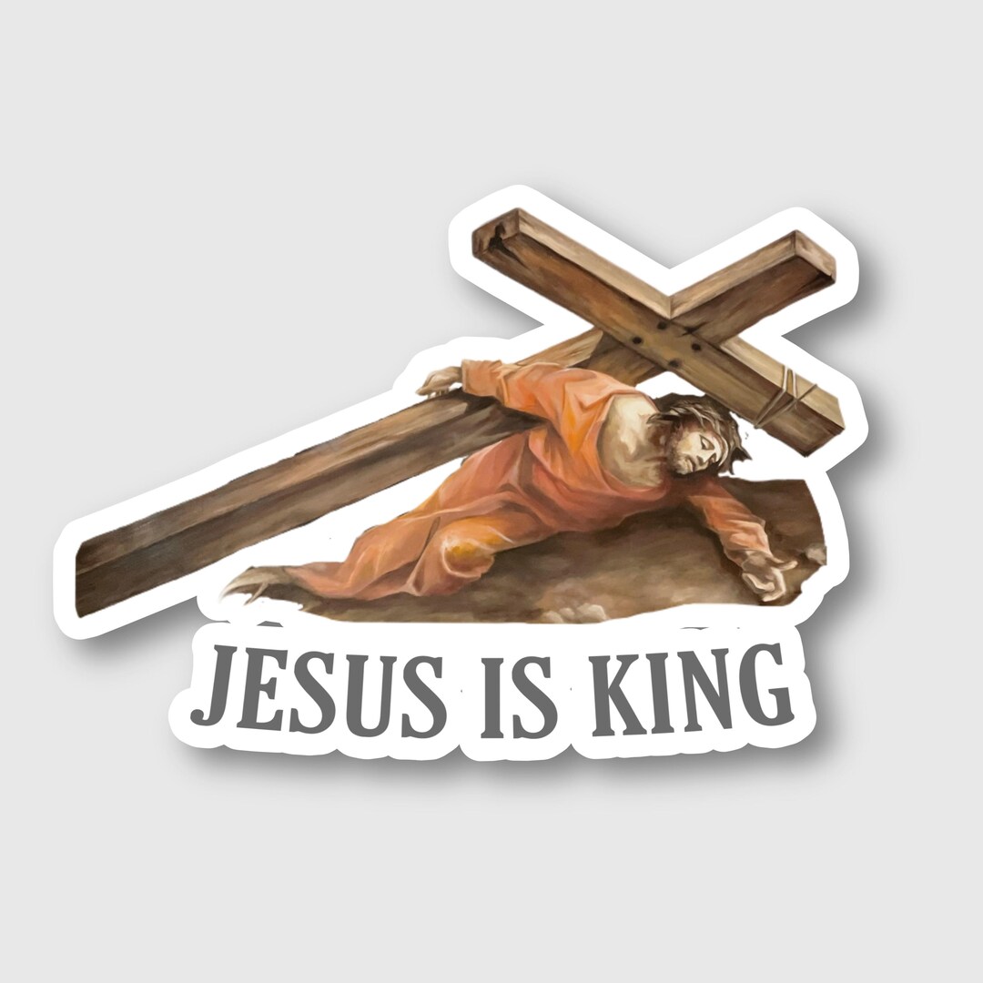 Jesus is King - Vinyl Sticker - Etsy
