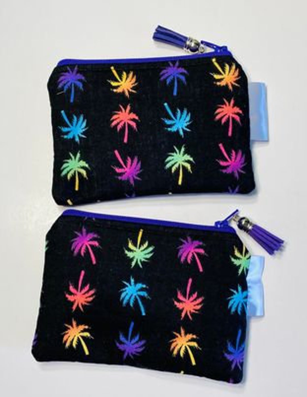 Rainbow Palm Trees Zippered Coin Pouch - Etsy