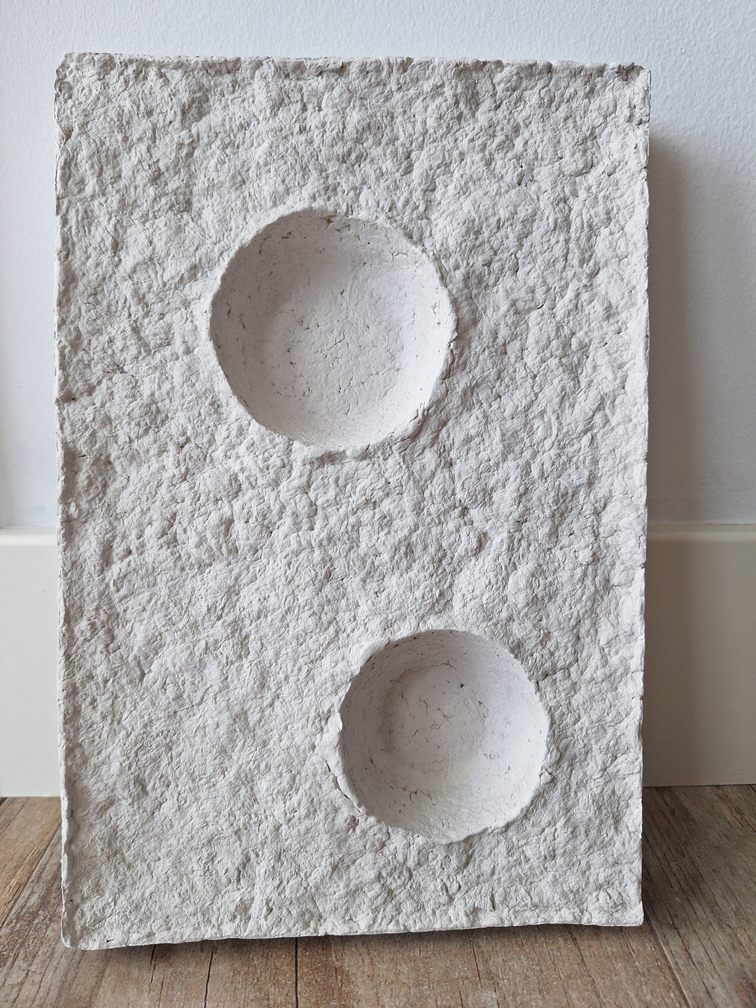 Decorative Paper Mache Painting, in Beige Tone, Original, Handmade. - Etsy