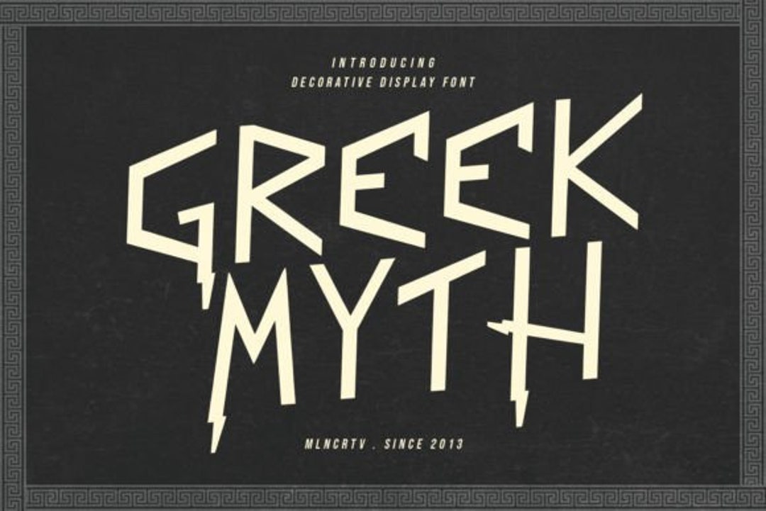 Greek Myth Font, Simple Font, Cricut Fonts, Casual Font, Modern Font ...