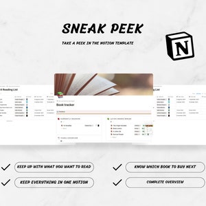 Book Tracker Notion | Reading Journal Notion Template | Digital Reading Tracker | Read Digital ...