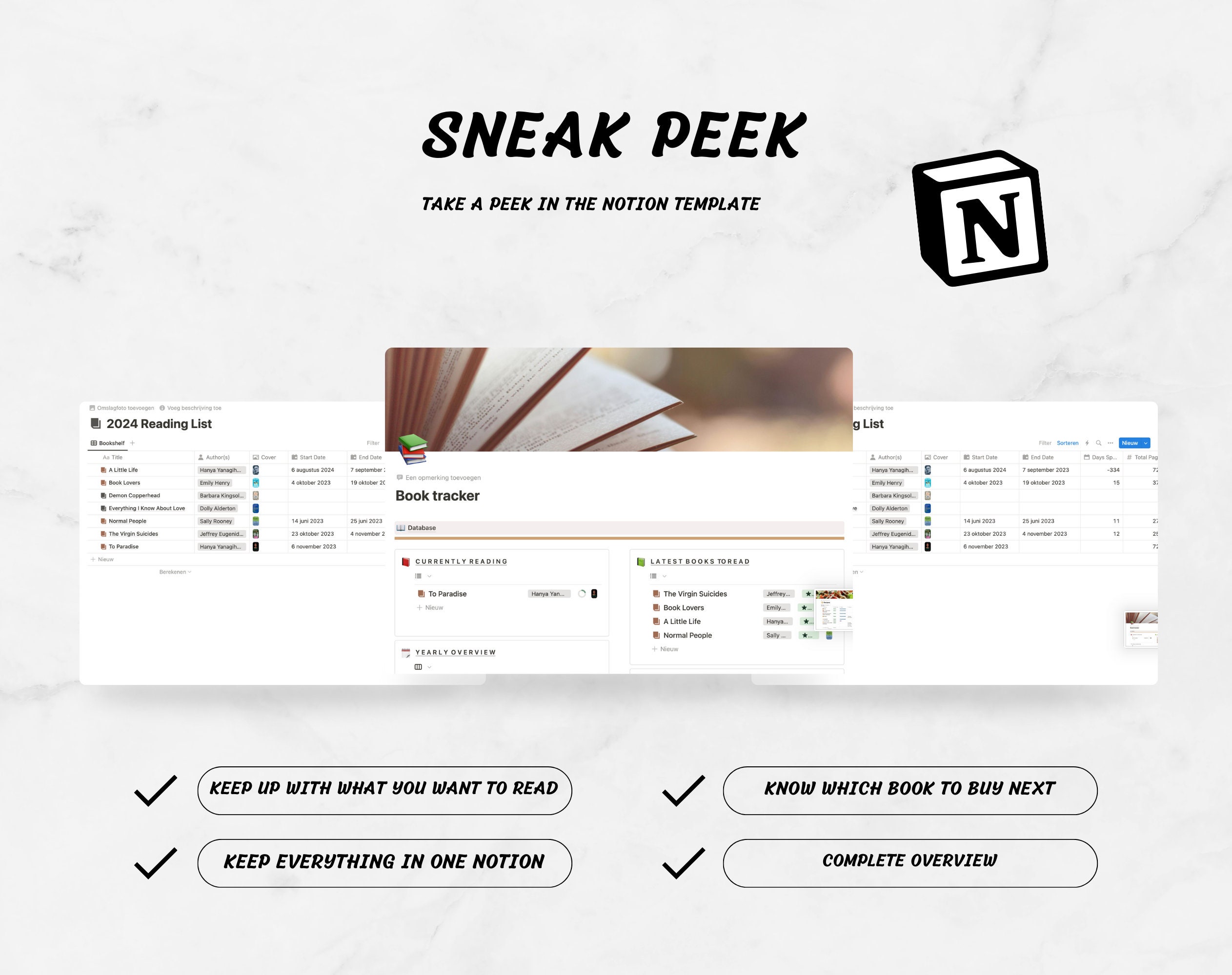 Book Tracker Notion | Reading Journal Notion Template | Digital Reading ...