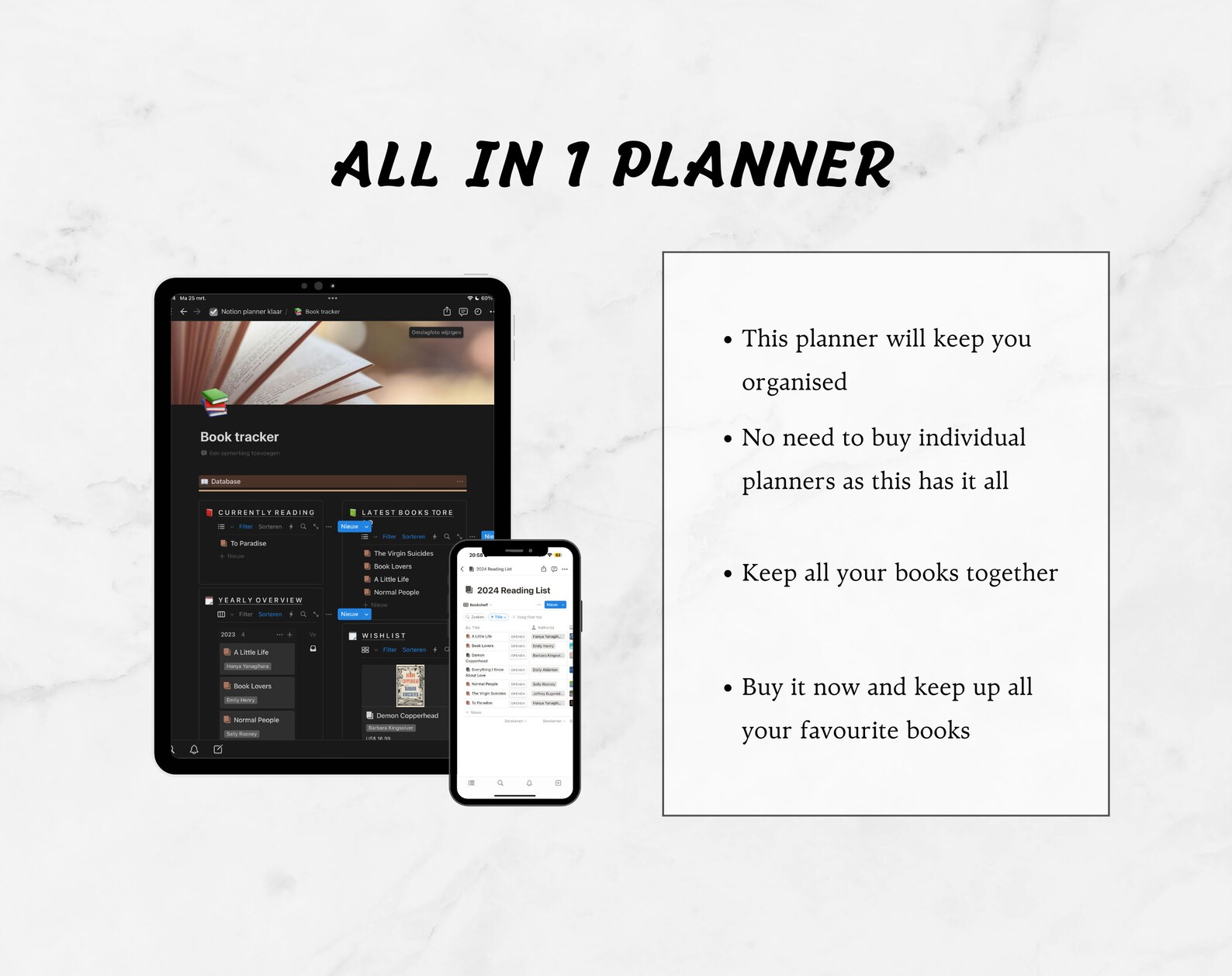 Book Tracker Notion | Reading Journal Notion Template | Digital Reading ...