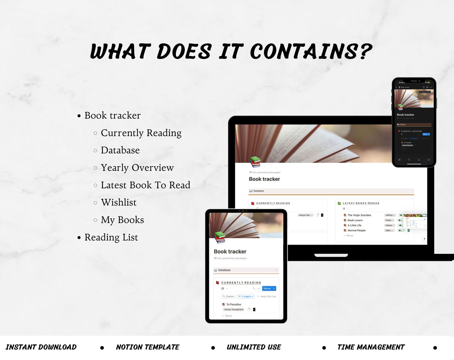 Book Tracker Notion | Reading Journal Notion Template | Digital Reading ...