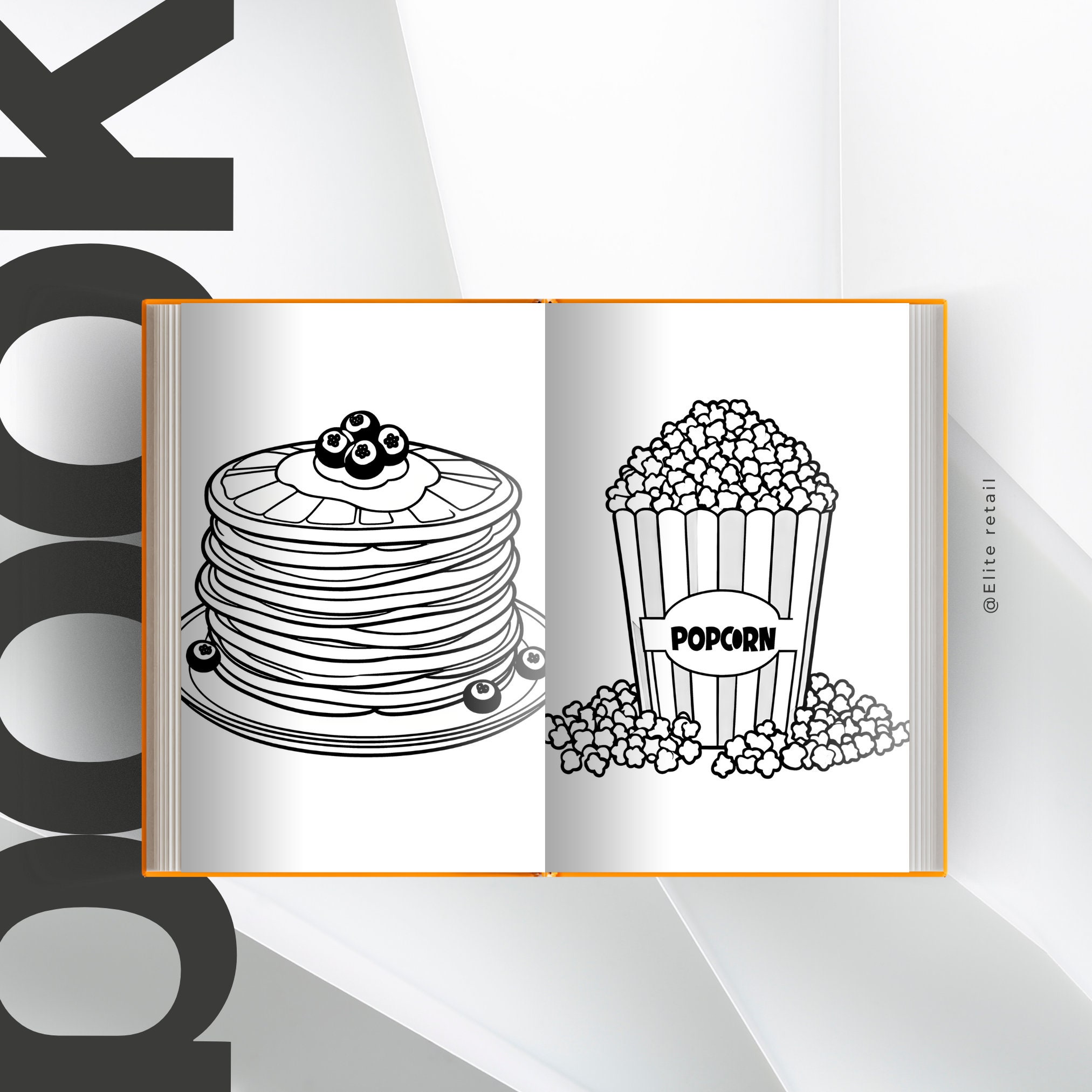 Fun With Food: Bold & Easy Coloring Book for Snacks and Treats - 30 ...