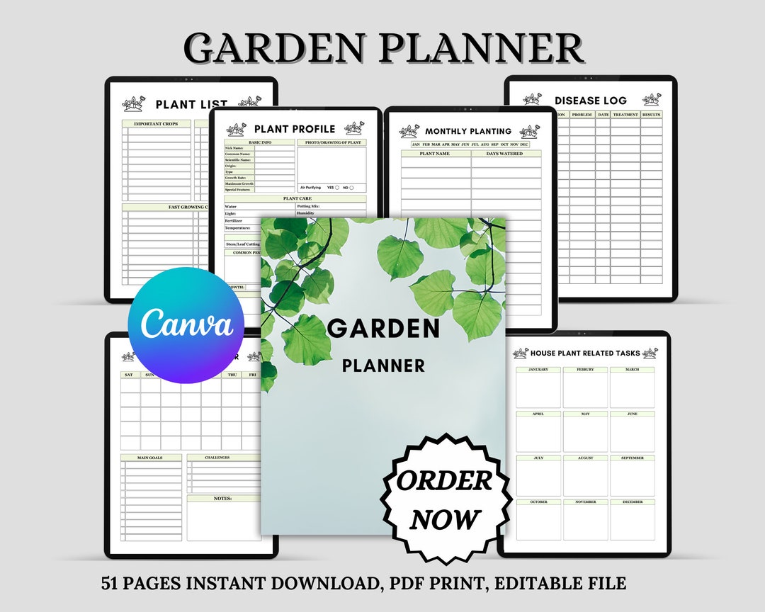 Smart Garden Planner | Digital Download for Efficient Garden Management ...