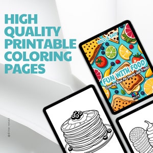 Fun With Food: Bold & Easy Coloring Book for Snacks and Treats - 30 ...