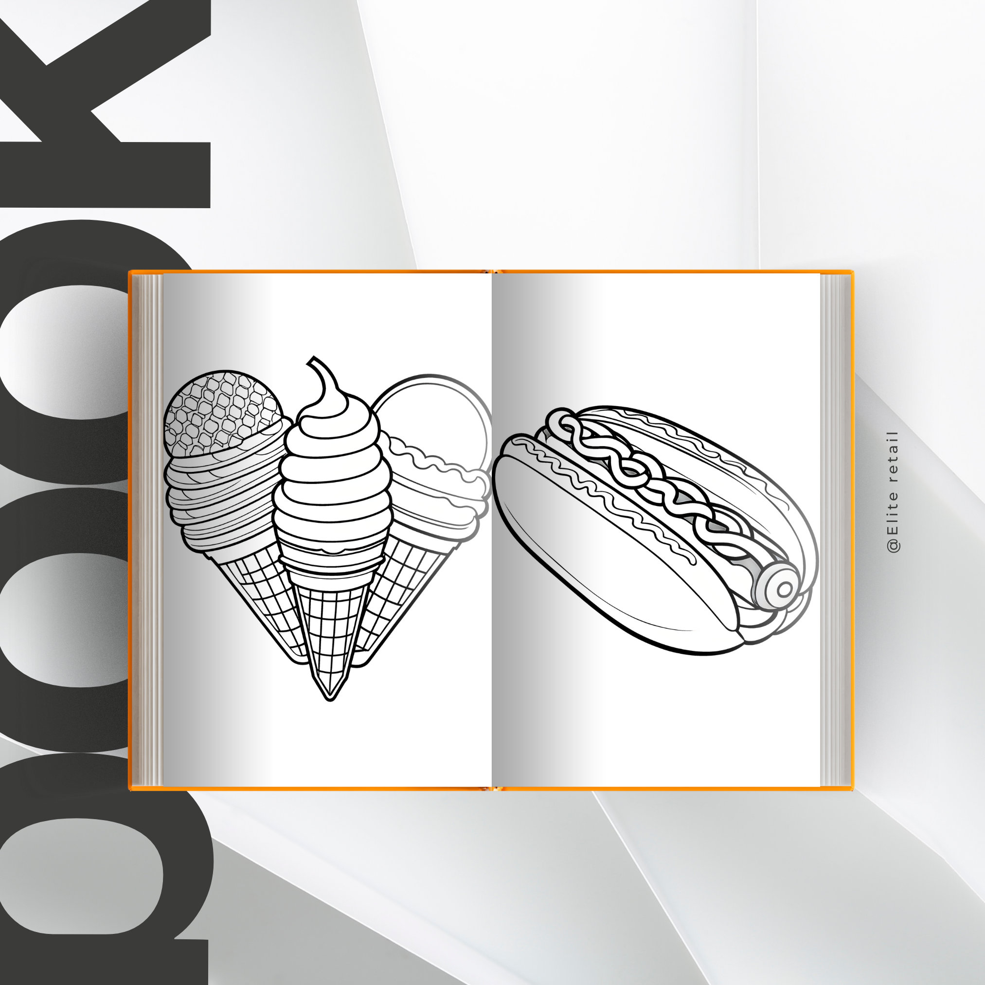 Fun With Food: Bold & Easy Coloring Book for Snacks and Treats - 30 ...