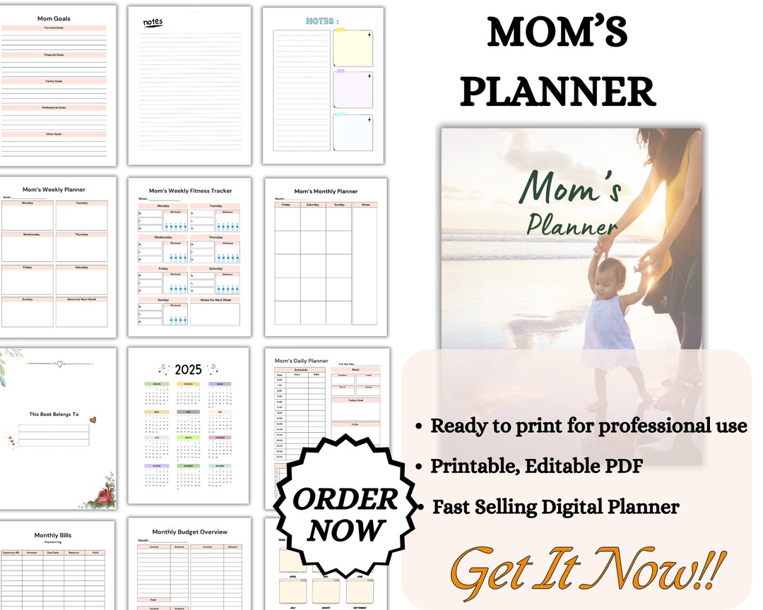Complete Mom’s Planner Bundle | Digital Download for Managing Family ...