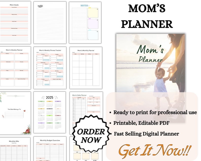 Complete Mom’s Planner Bundle | Digital Download for Managing Family ...