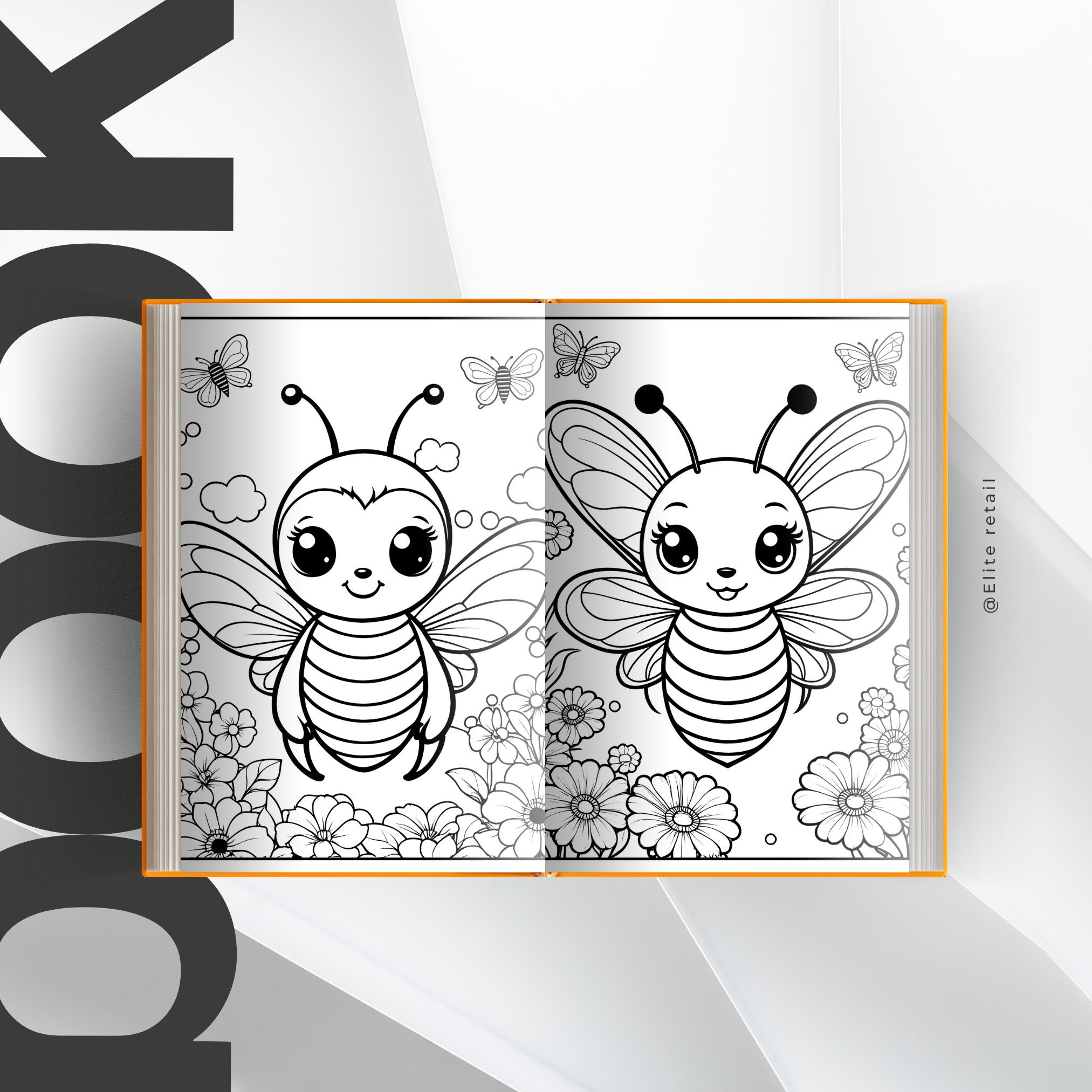 A Hilarious Kawaii Bee Coloring Adventure for Kids - 30 Pages of ...