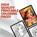 Vintage Chic Coloring Book Adventure for Stylish Retro Girls 30 Pages ...