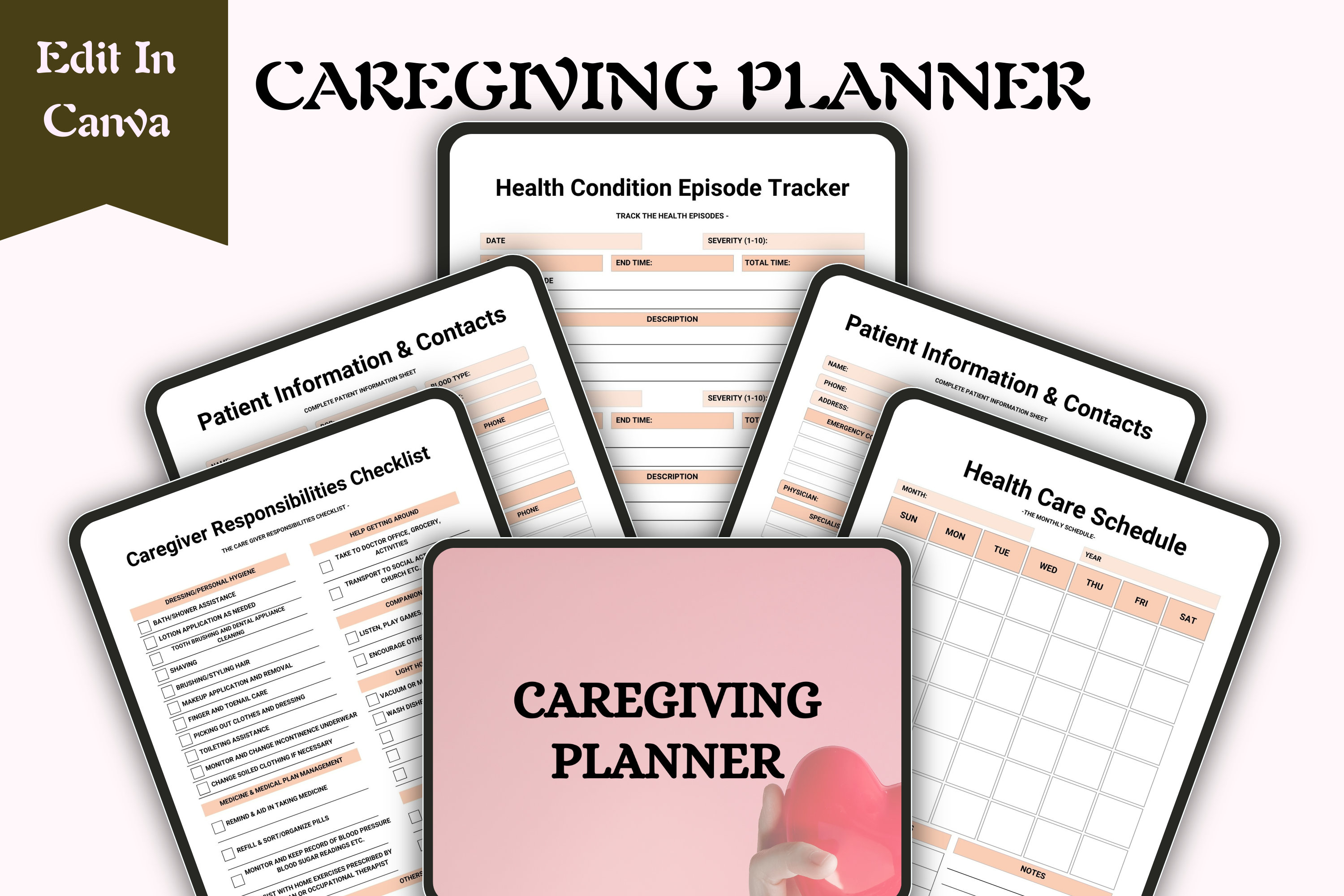 Ultimate Caregiver Planner | Manage Schedules, Appointments & Care ...
