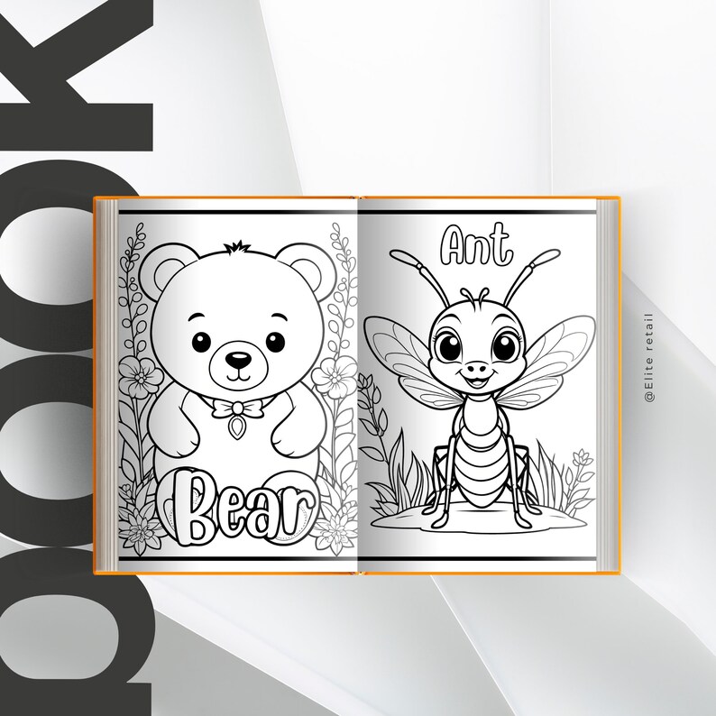 Alphabet Safari Digital Coloring Book: 30 Pages, A to Z Creatures ...